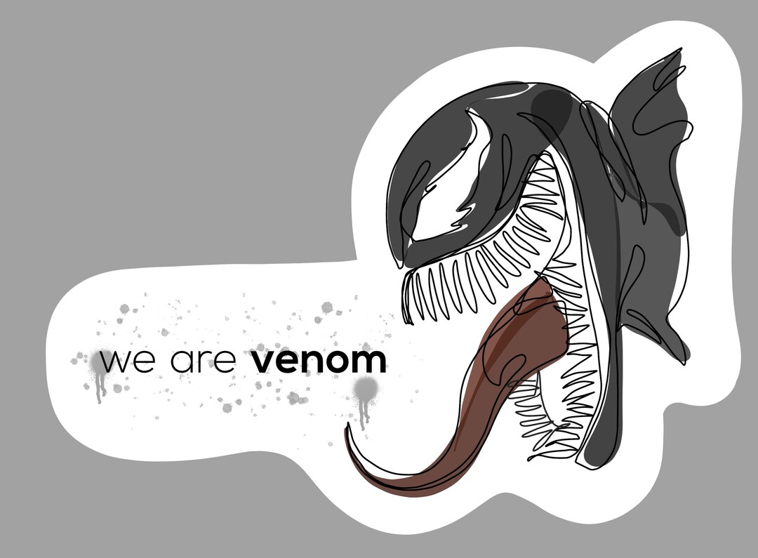 Venom Sticker we Are Venom Stickers, Spider-man, Spiderman, Stickers ...