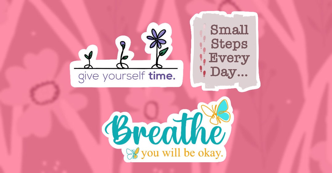 Mental Health Matters Stickers (3 Pack) - Wellness Stickers - Healing ...