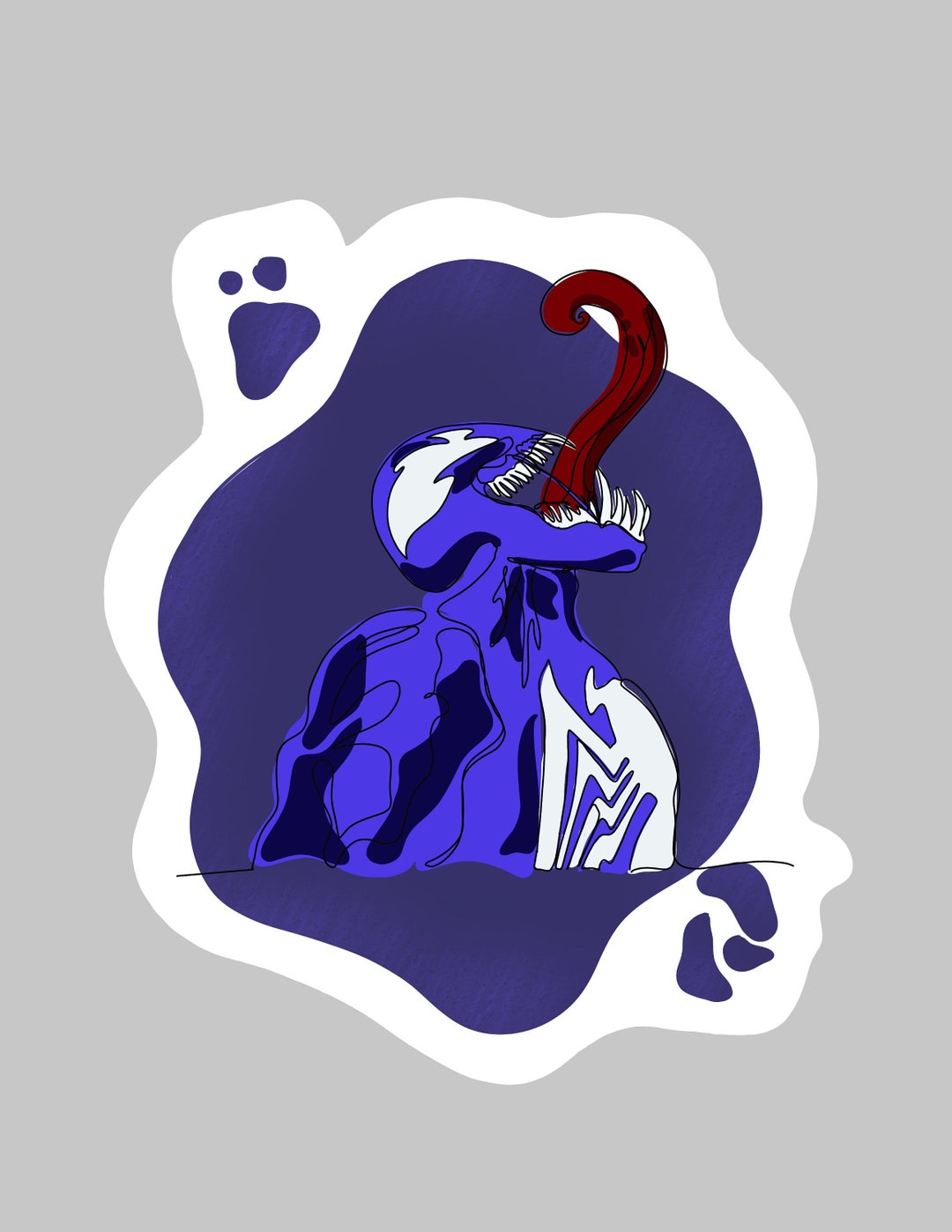 Venom Sticker venom Stickers Spider-man Spiderman - Etsy