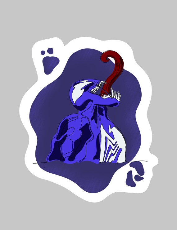Venom Sticker Venom Stickers Spider-man Spiderman | Etsy