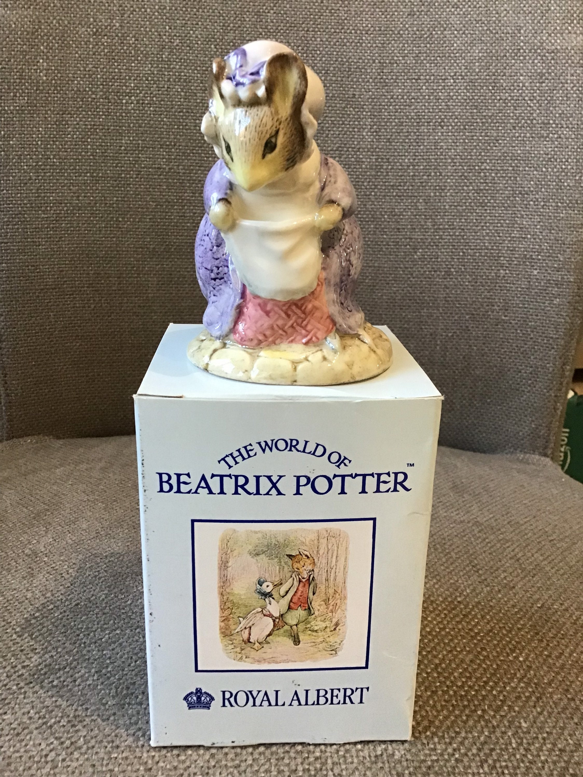 Sculpture Art & Collectibles Lady Mouse Made a Curtsy Vintage Beatrix ...