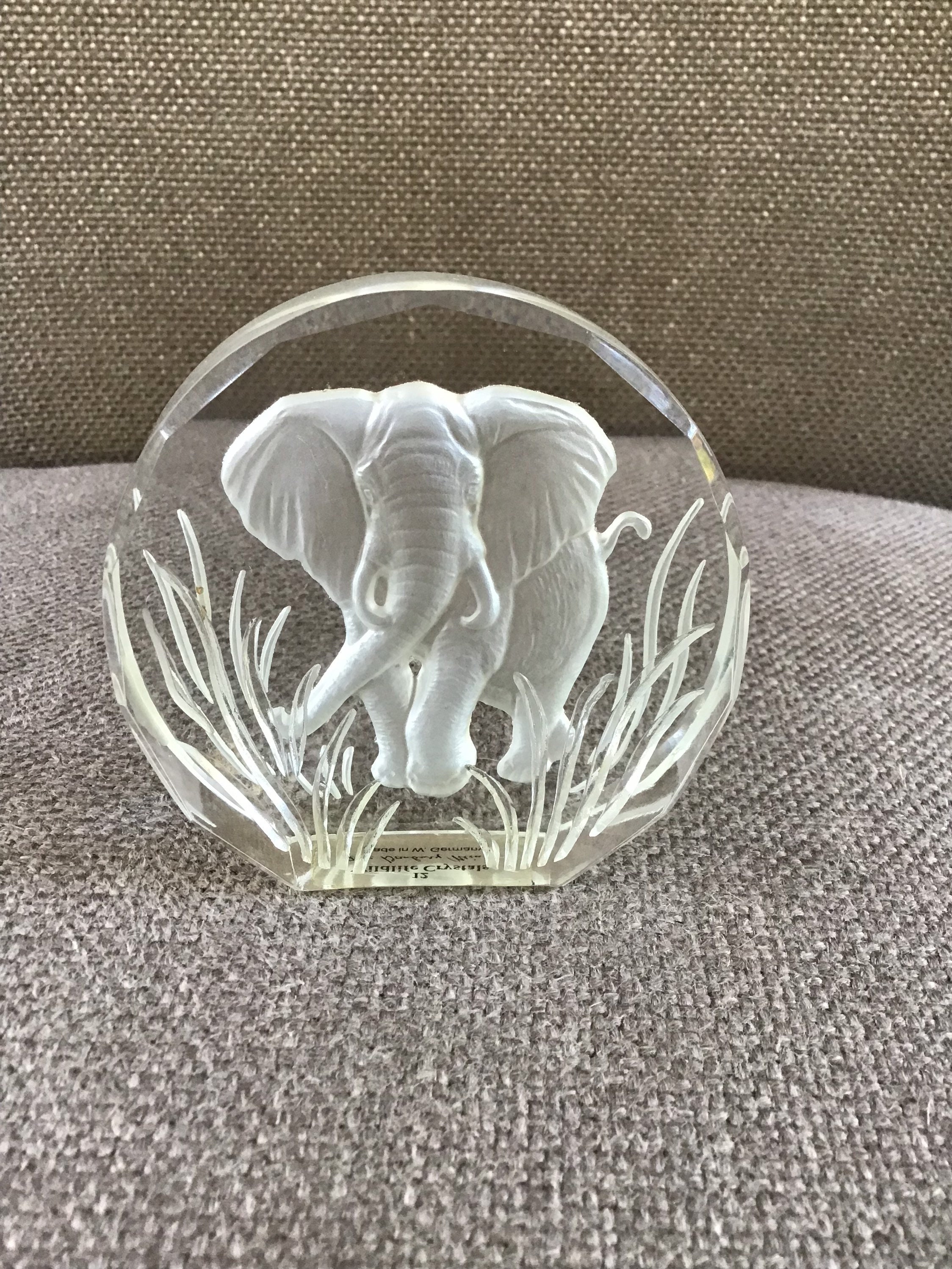 Art & Collectibles Glass Art Balos Cobalt Art Glass Iridescent Deer ...