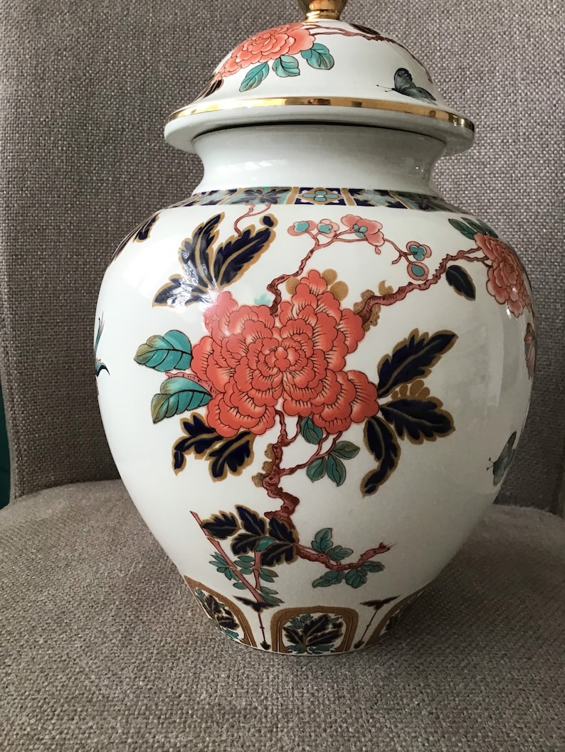 Vintage James Kent Old Foley Tall Ginger Jar in Eastern Glory (10.5 Ins ...