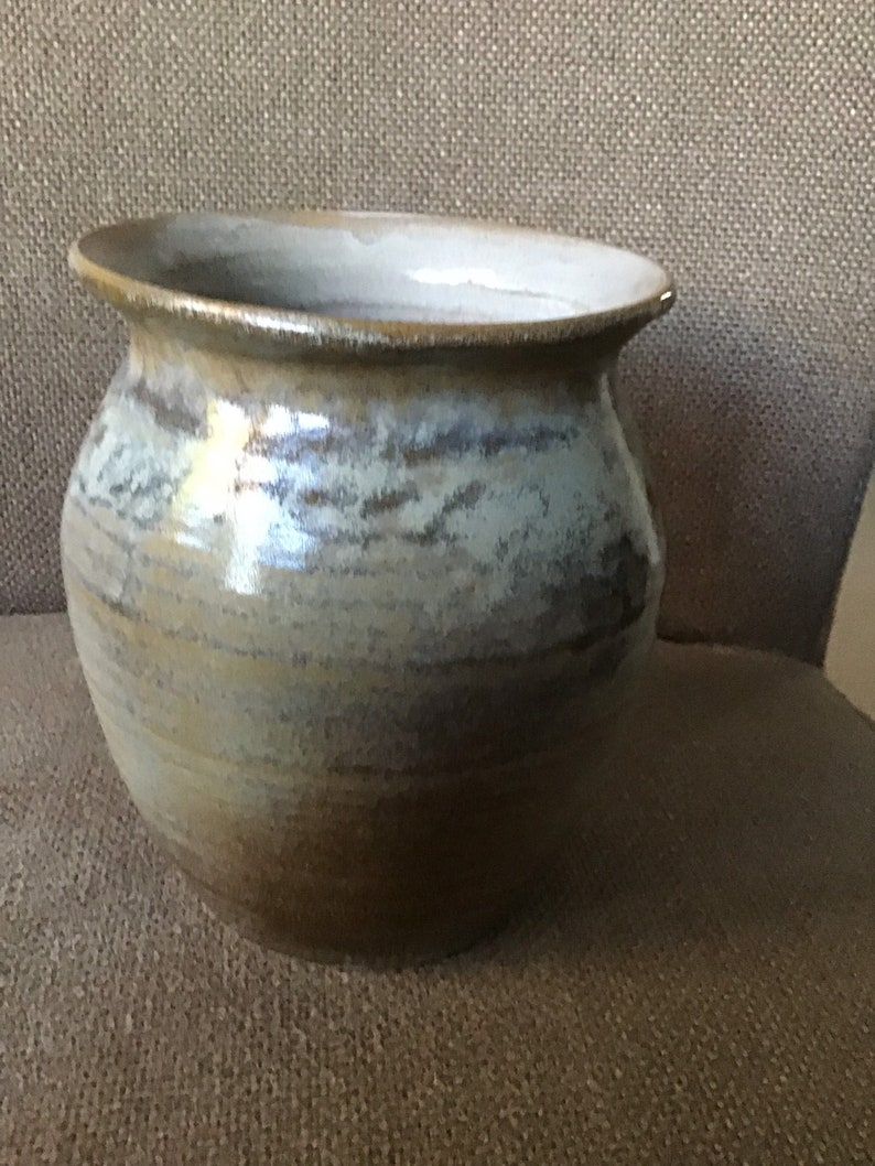 Vintage Studio Pottery Pot 5.5 Ins H X 11 Cms Rim - Etsy