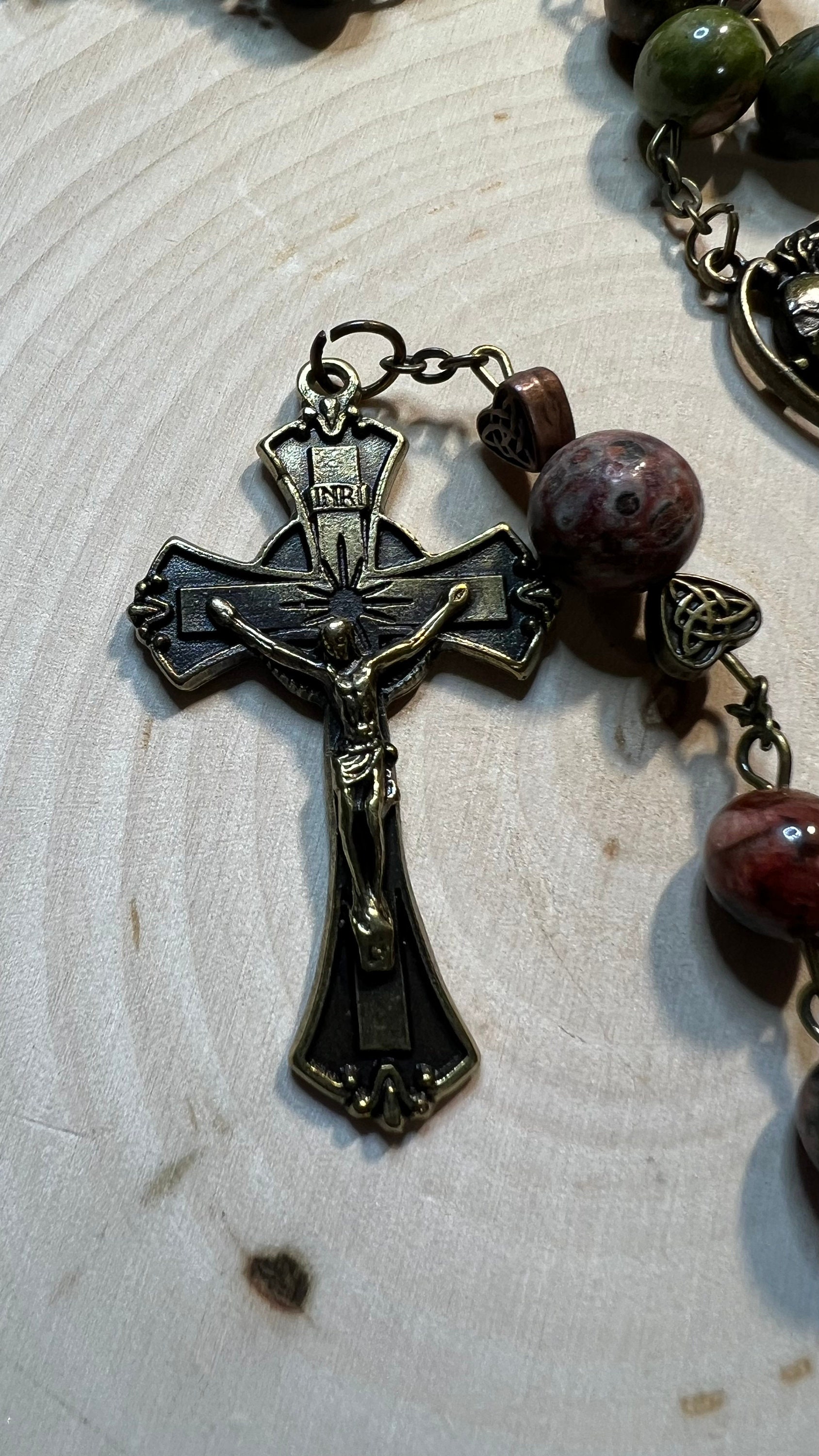 Sacred Heart of Jesus Rosary/handmade/vintage/catholic Rosary/rosary ...
