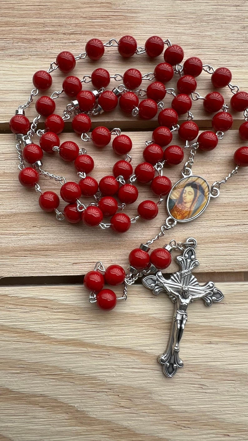 Beautiful Rosary to Our Lady of Guadalupe/handmade/catholic Rosary ...