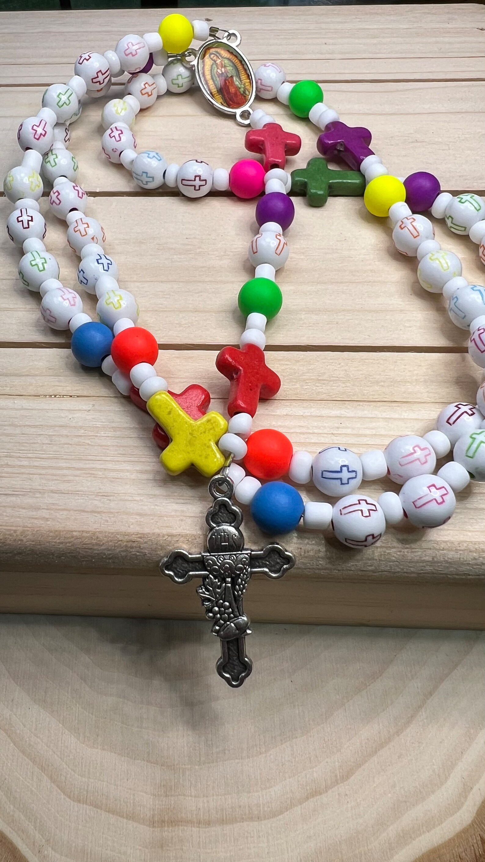 Our Lady of Guadalupe Beautiful Rosary/first Rosary Kids/rosary Beads ...