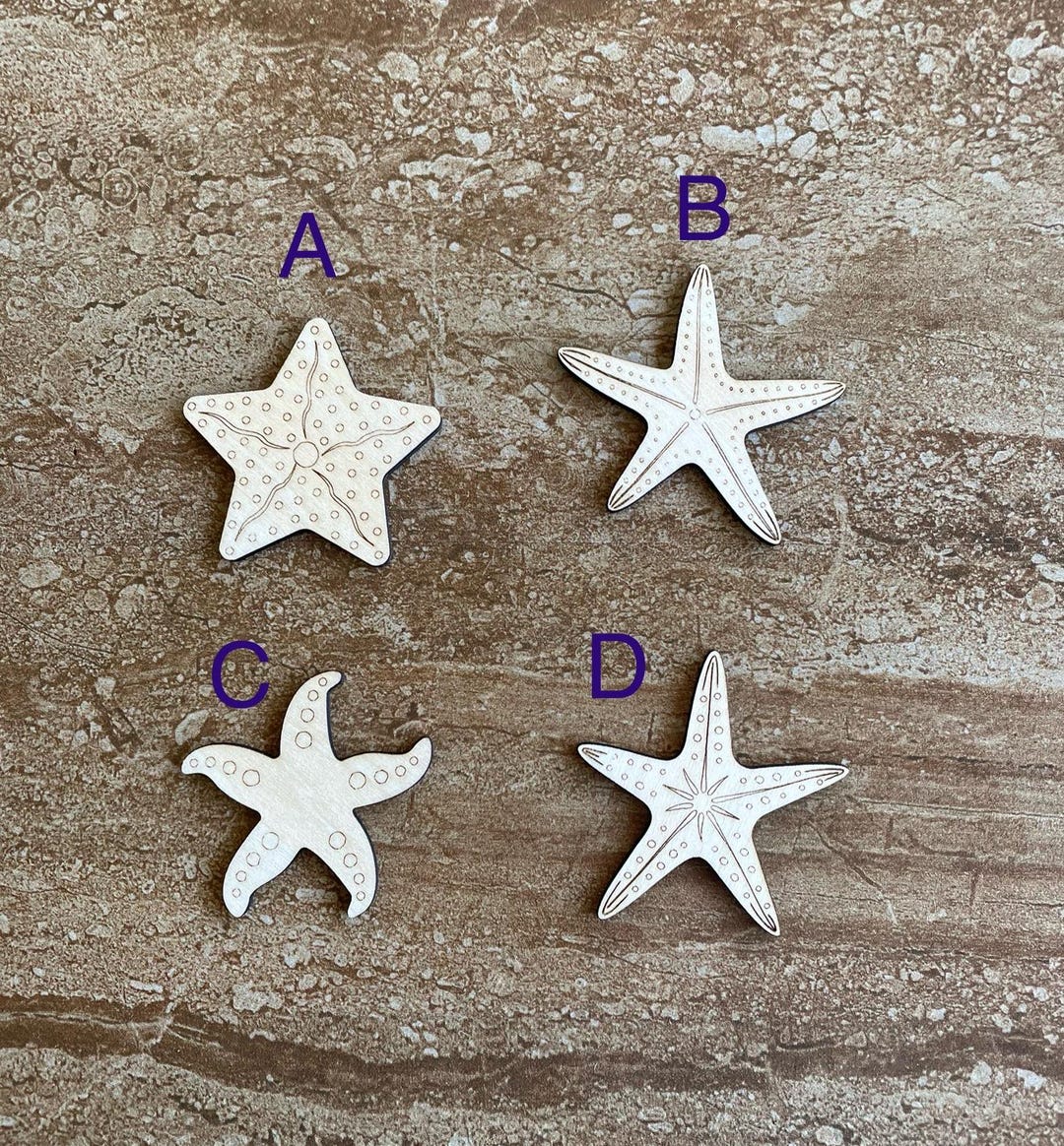Starfish Cutout, Wooden Starfish, Nautical Beach Decor, Ocean Theme ...