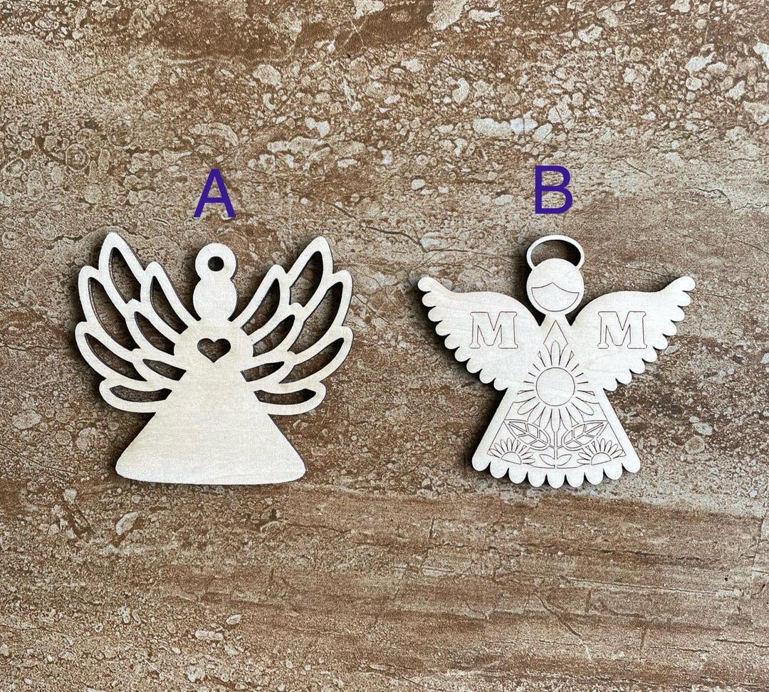 Wood Angel Cutout, Handmade Wooden Angel Decor, Craft Shape - Etsy