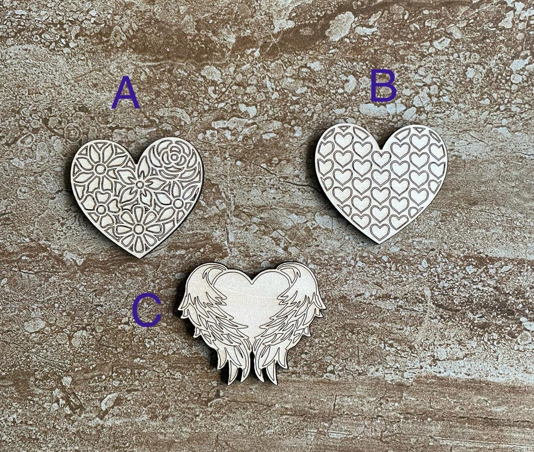 Heart Cutout Decor, Valentine’s Day Heart, Wooden Heart Cutout, Craft ...