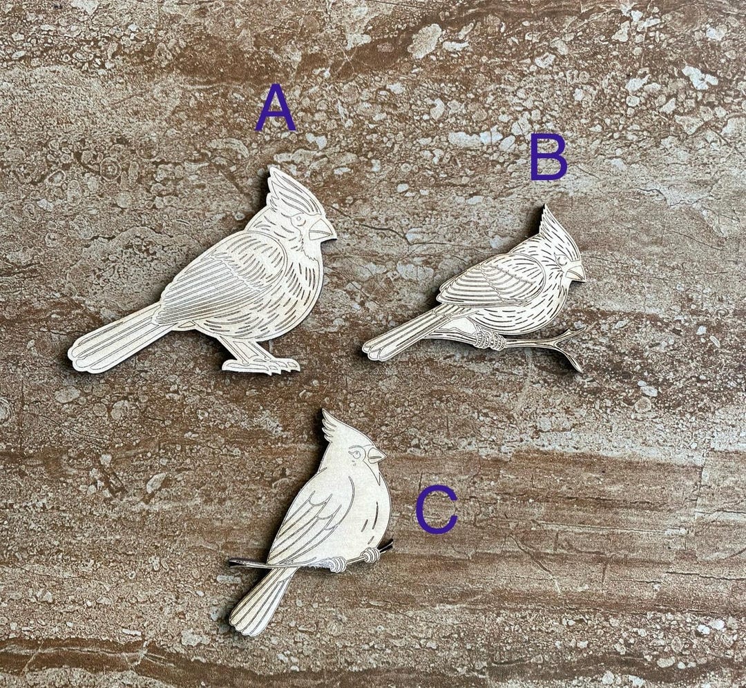 Wooden Bird Cutout, Bird Shape for Crafts, Unfinished Wood Bird Decor ...