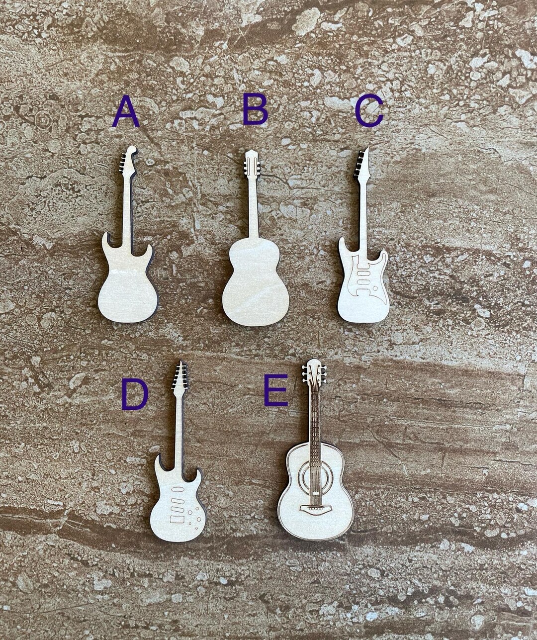 Guitar Cutout, Wooden Guitar Shape, DIY Guitar Decor, Acoustic Guitar ...