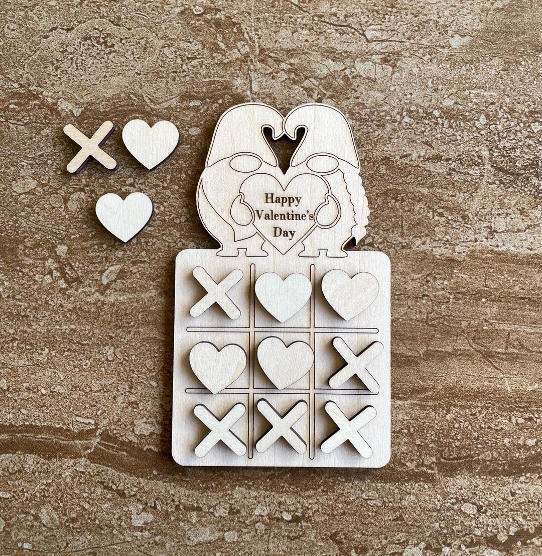 Fun Valentine's Day Tic Tac Toe Game for Kids, Perfect Gift, Family ...
