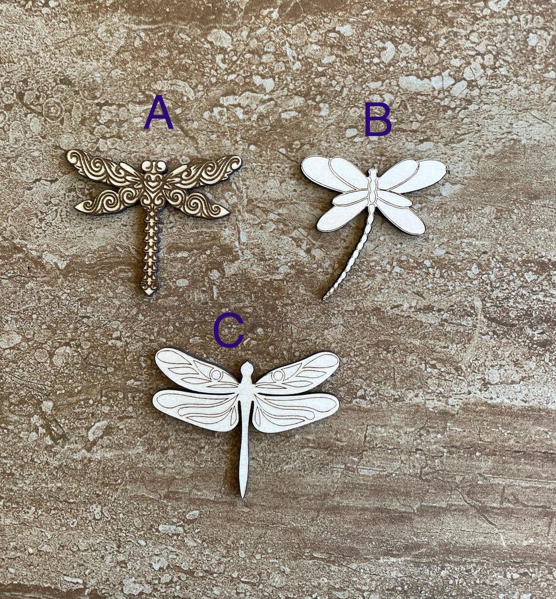 Wood Dragonfly Cutout, Unfinished Wood, Craft Supply - Etsy