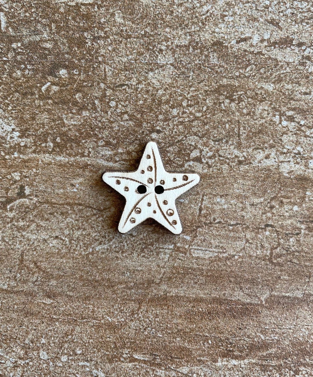 Starfish Buttons, Beach Theme Buttons, Ocean Decor, Craft Supplies, Sea ...