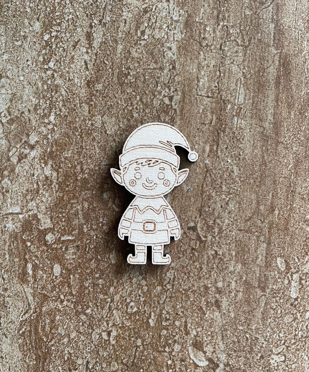 Christmas Elf Cutout, Wood Elf Shape, DIY Holiday Craft Blank ...