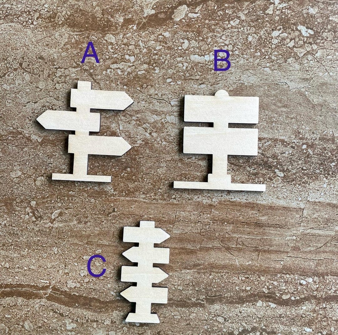 Wooden Sign Post Cutout, Blank Sign for Crafting, DIY Decor ...