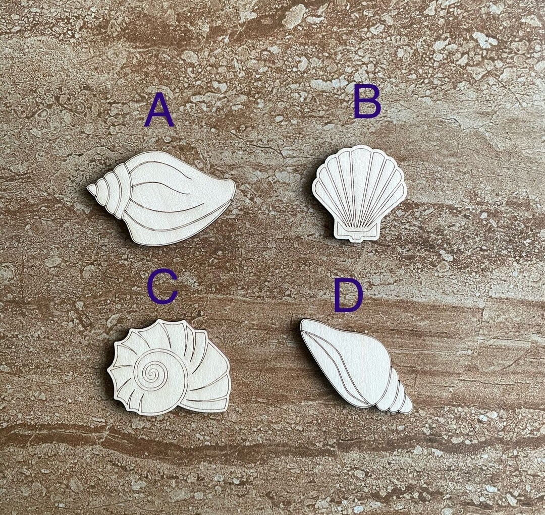 Wood Seashell Cutout, Wooden Shell, Craft Supply, Beach Decor - Etsy