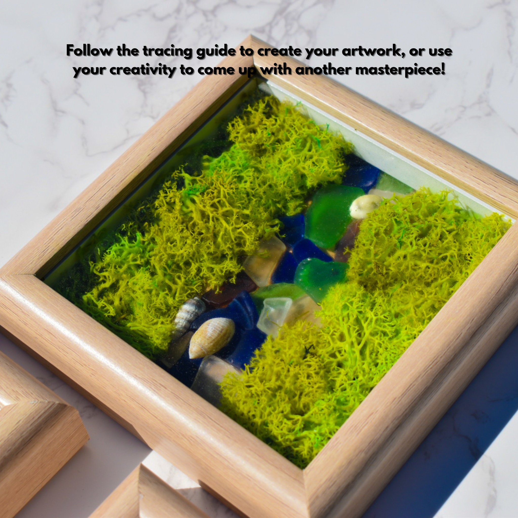 Christmas Gifts Holiday Gifts DIY Moss Art DIY Kit Moss - Etsy