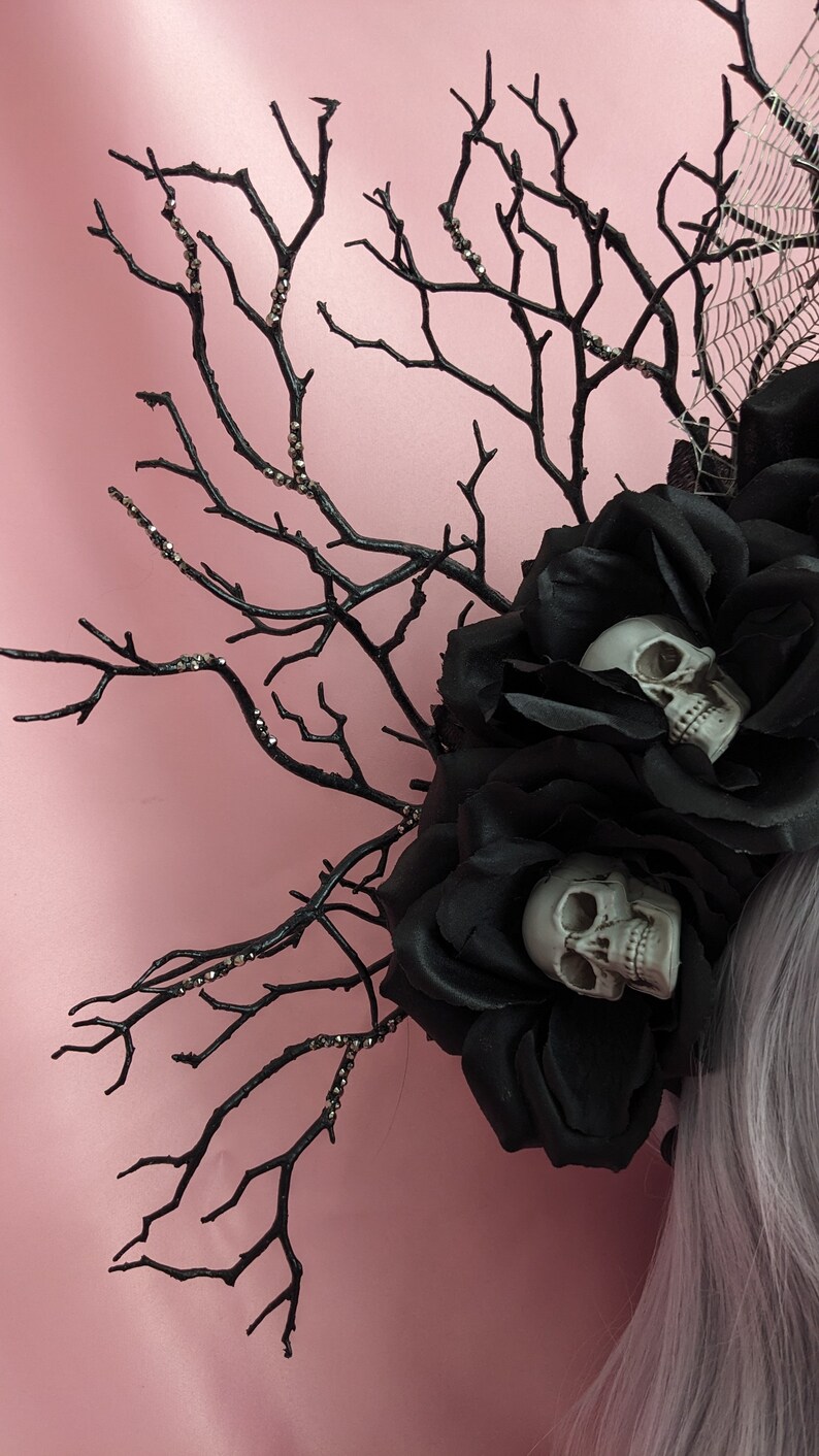 Haunted Forest Crown Gothic Fairy Crown Cosplay Halloween - Etsy