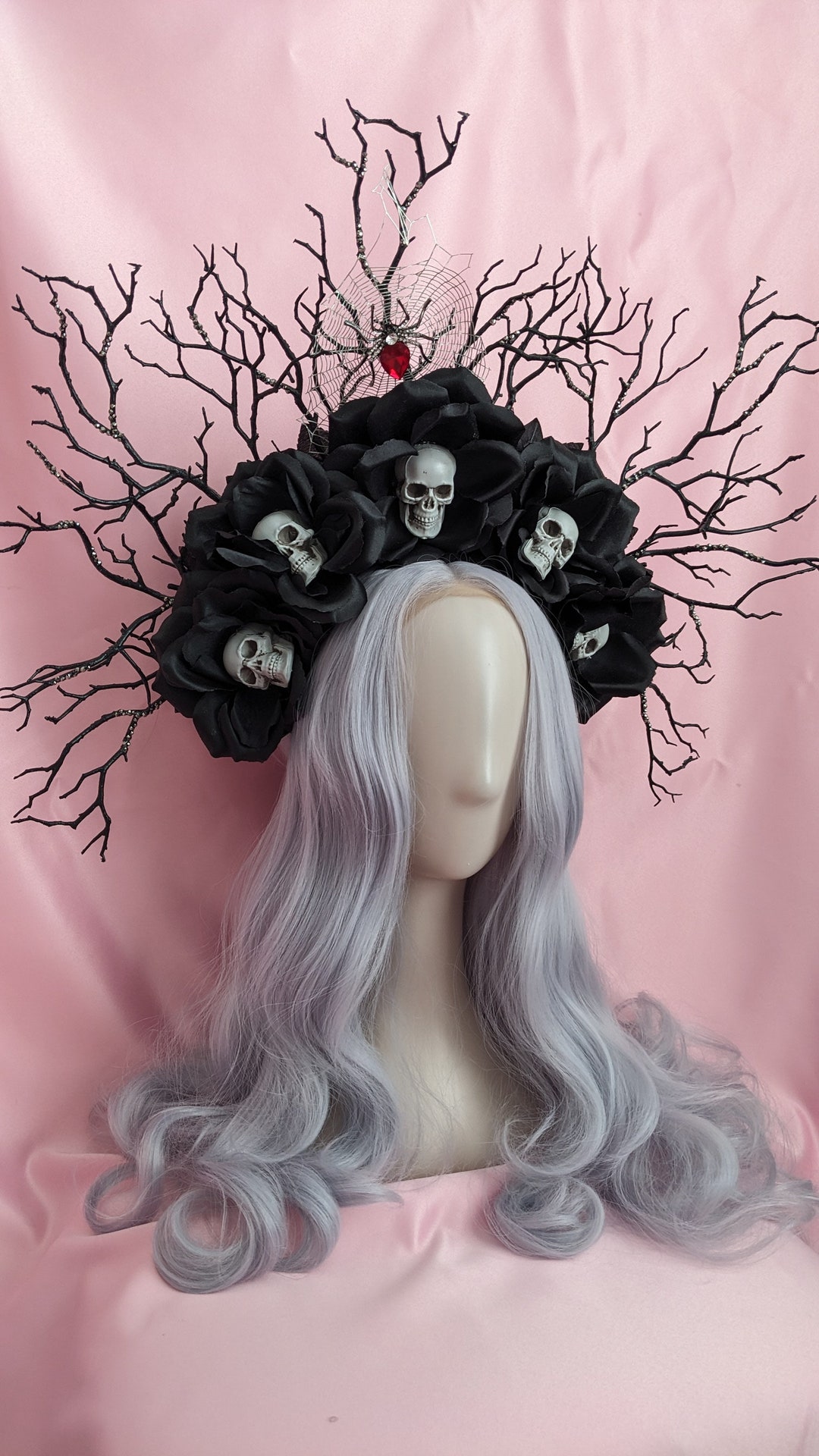 Haunted Forest Crown, Gothic Fairy Crown, Cosplay, Halloween, Renfaire ...
