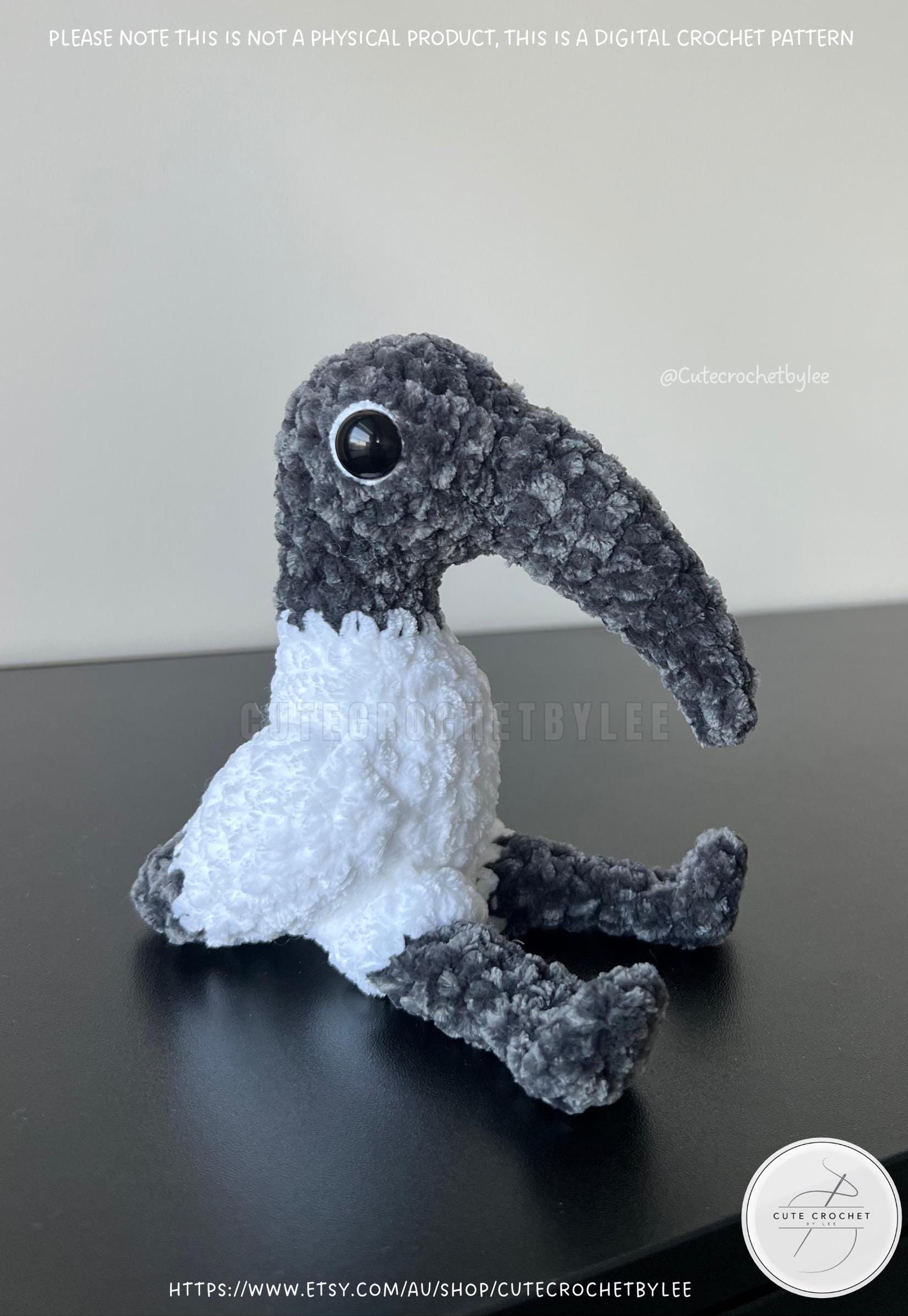 Crochet Pattern: Ibis Bird Amigurumi Plush Toy (PDF Digital Download ...