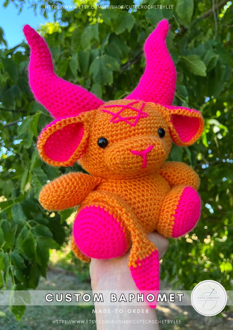 Crochet Baphomet Plush Custom (MADE-TO-ORDER) - Etsy