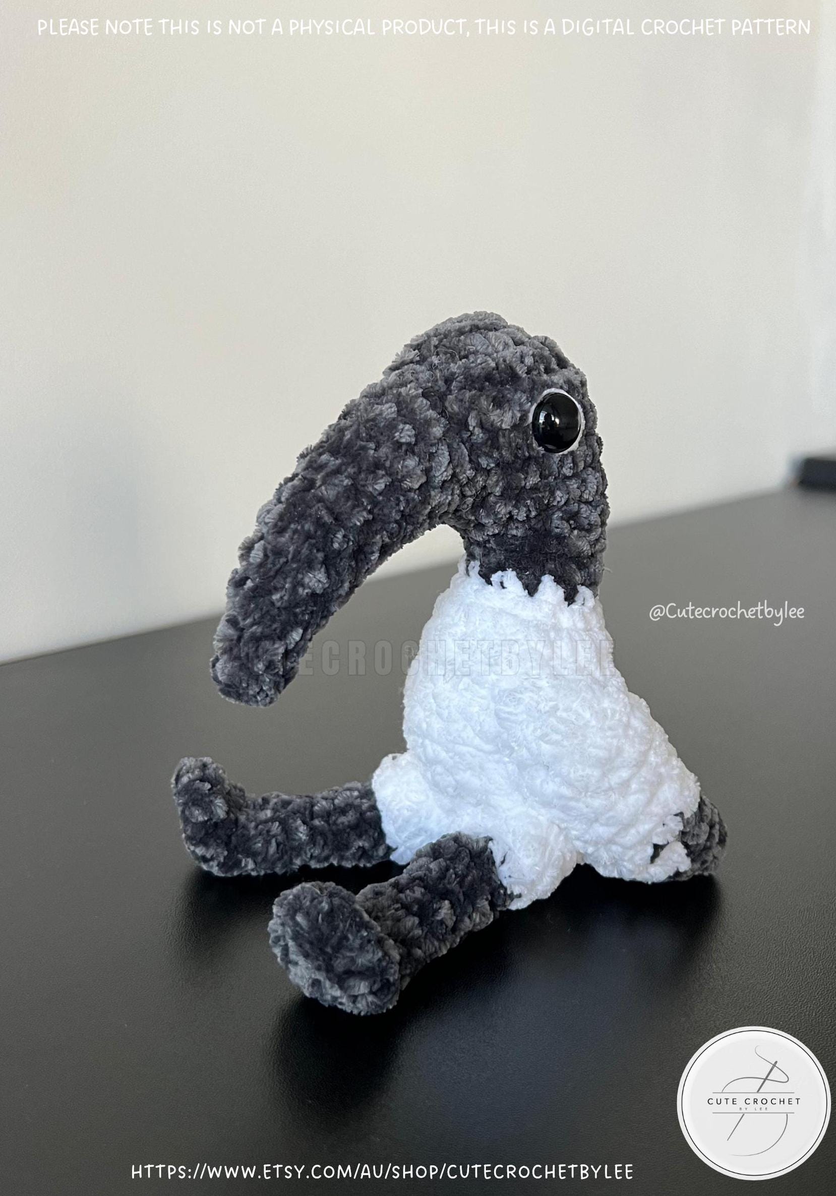 Crochet Pattern: Ibis Bird Amigurumi Plush Toy (PDF Digital Download ...