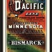 The Northern Pacific Line Vintage Railway Art 11 X 17 Vintage Wall Art ...