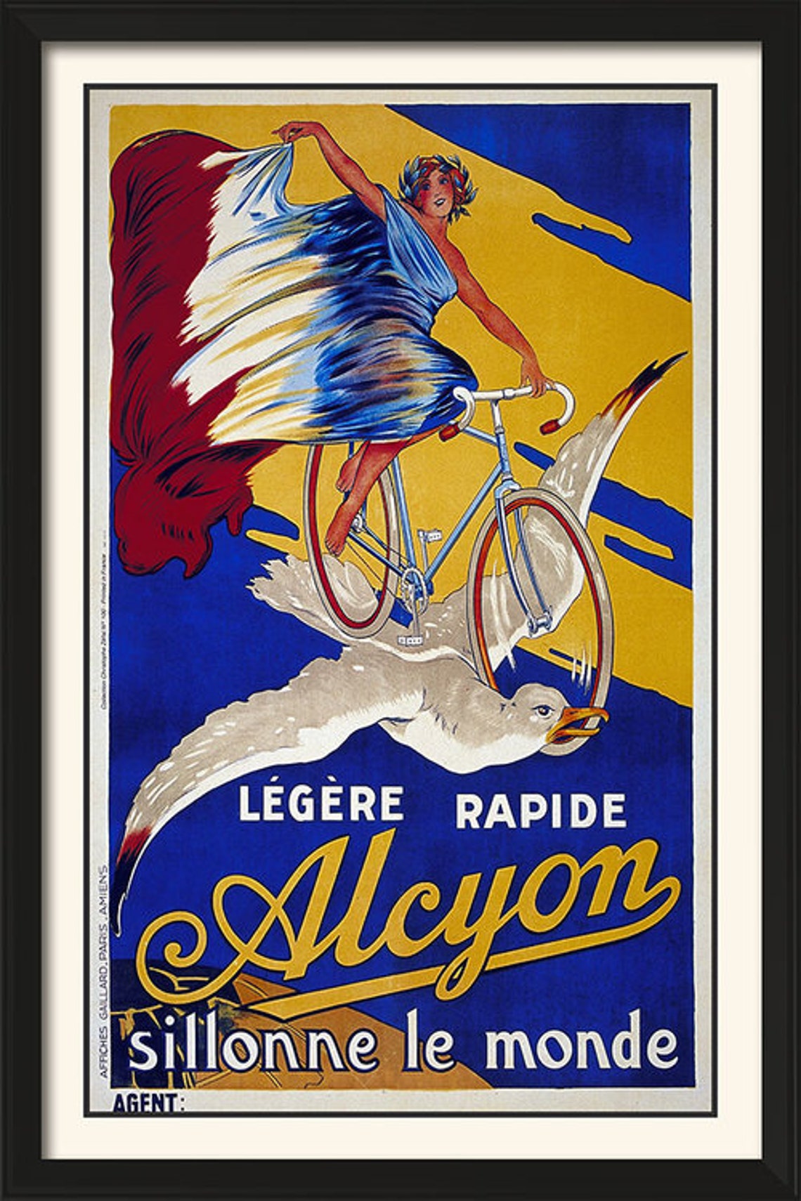 Alcyon Cycles Vintage Bicycle Art 11 X 17 - Etsy
