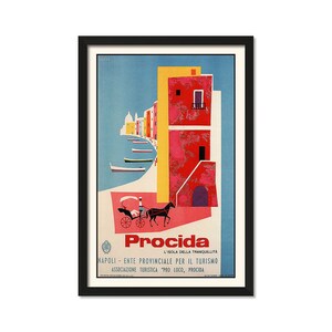 Procida Island, Italy Vintage Travel Art 11 X 17 Vintage Wall Art, Wall ...