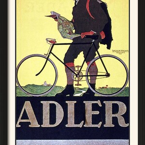 Adler Cycles - Vintage Bicycle Art 11" X 17" - Vintage Wall Art, Wall ...