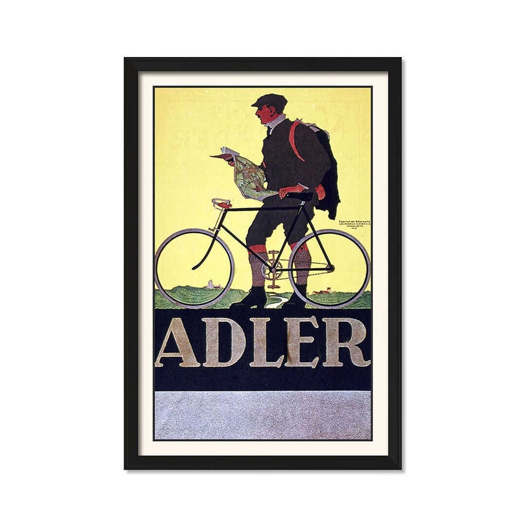 Adler Cycles - Vintage Bicycle Art 11" X 17" - Vintage Wall Art, Wall ...