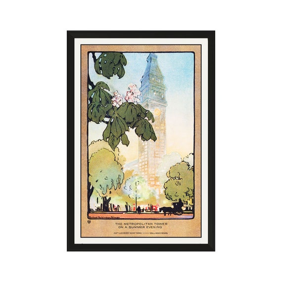 New York Public Library Print Metropolitan Tower 11 - Etsy