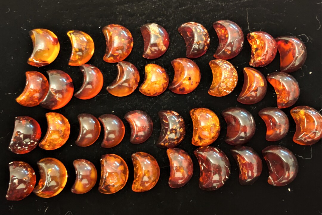 Baltic Amber Cut in Moon Shades - Etsy