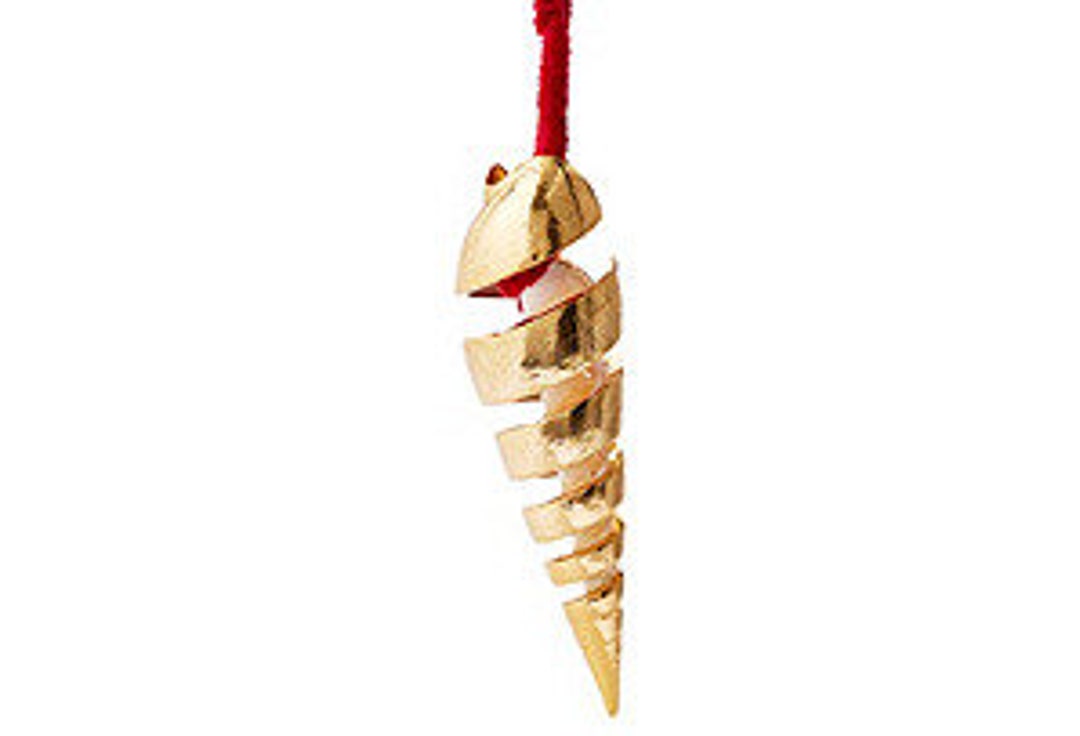 Gold Plated Cut Spiral Shell Ornament - Etsy