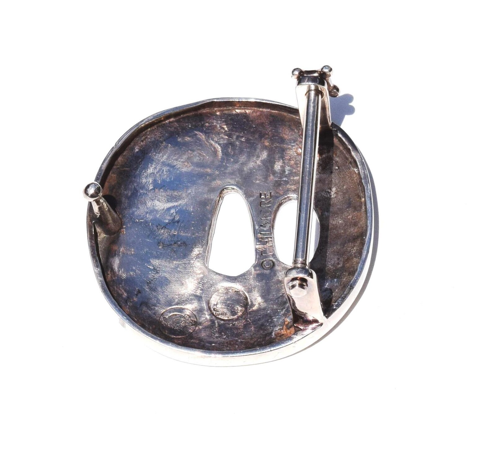 Sterling Silver Belt Buckle Fashioned After a Samurai Sword - Etsy