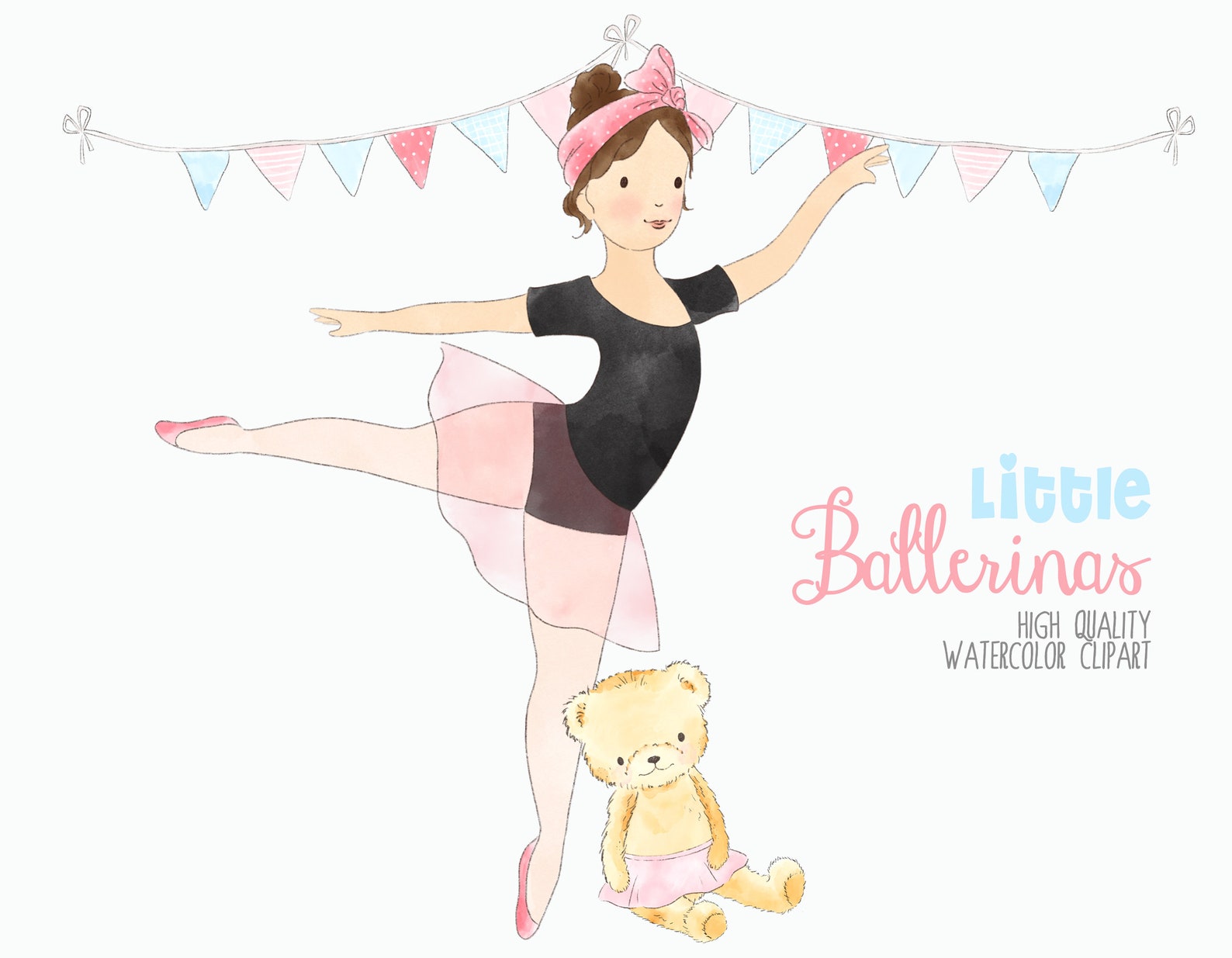 Ballet Clipart Ballerina Graphic Design - Etsy