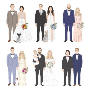 Wedding Couple Printable Cake Topper, Bride and Groom Cake Topper ...