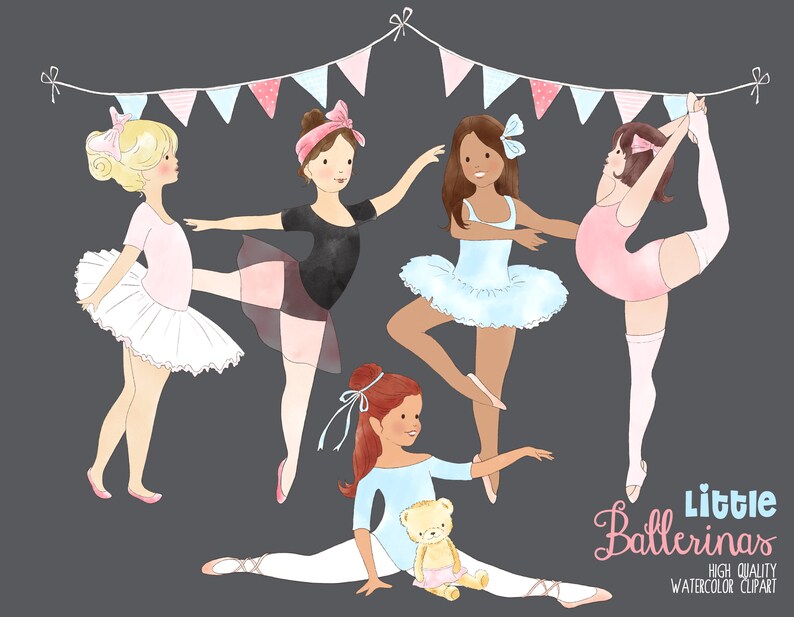 Ballet Clipart Ballerina Graphic Design - Etsy