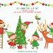 Christmas Elf Characters Clipart, Winter Holiday Santa’s Helpers Clip ...