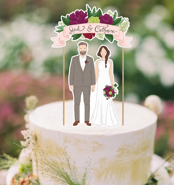 Custom wedding cake toppers bride and groom 60 photos - Astyledwedding.com