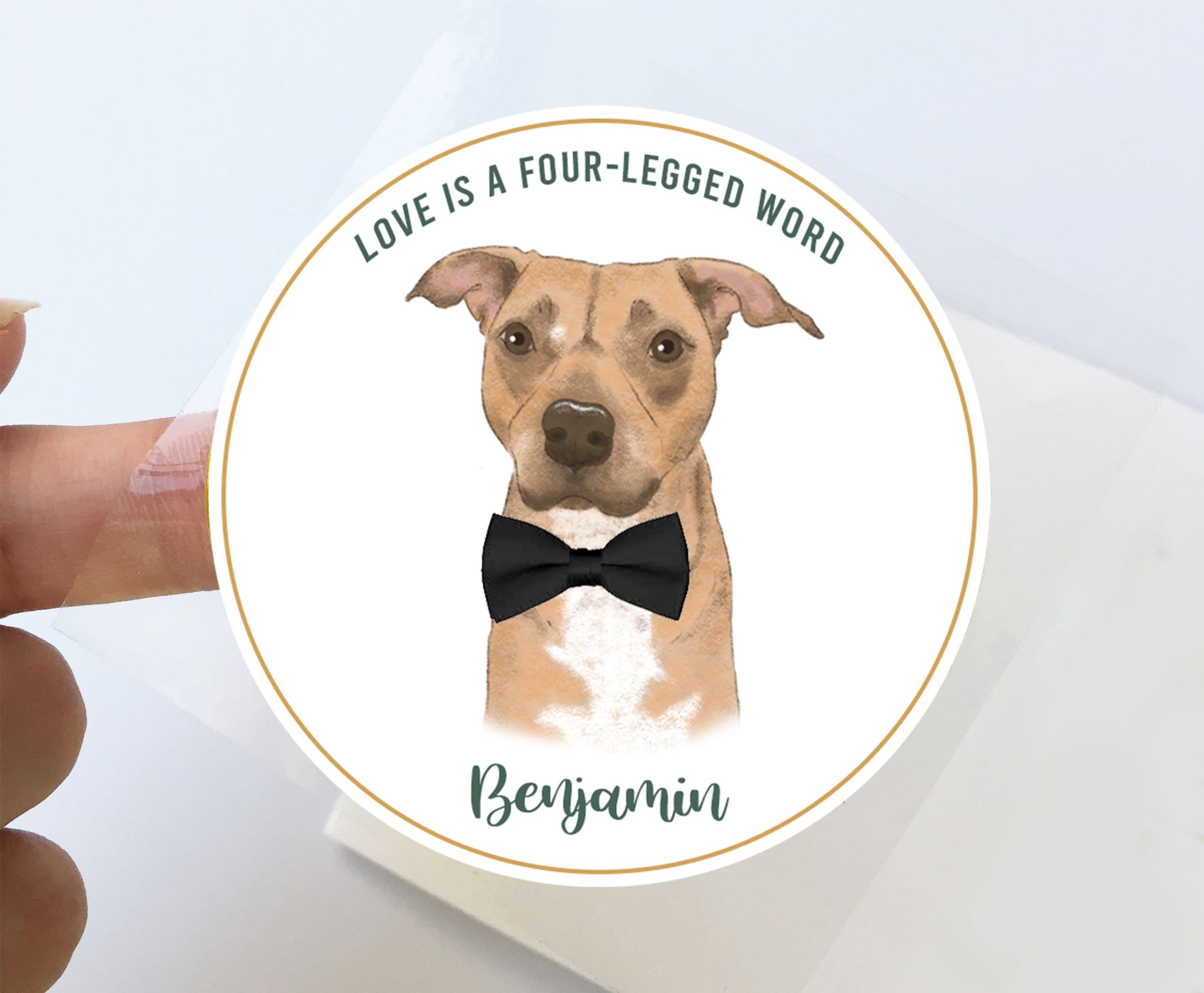 Custom Dog Stickers Dog Personalized Wedding Stickers - Etsy