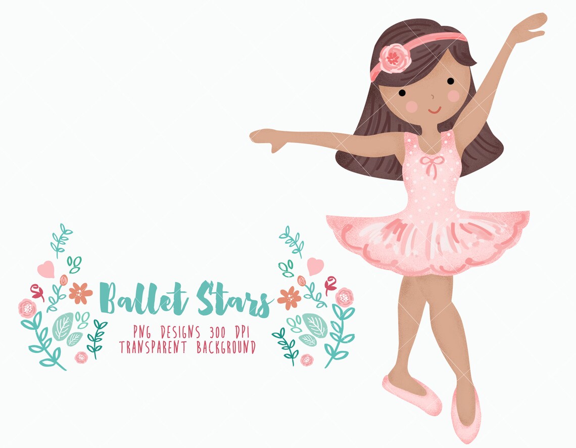 Ballet Clipart Ballerina Doll Ballerina Wall Art Ballerina | Etsy