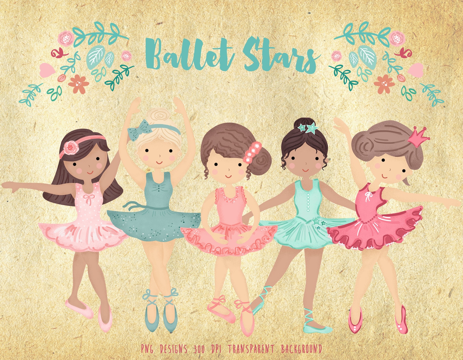 Ballet Clipart Ballerina Doll Ballerina Wall Art Ballerina - Etsy