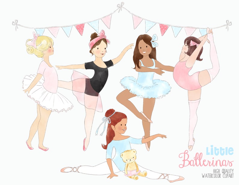 Ballet Clipart Ballerina Graphic Design - Etsy