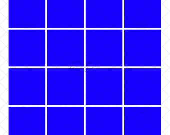 In the Box 4 Box Photoshop Template Editable Digital White - Etsy