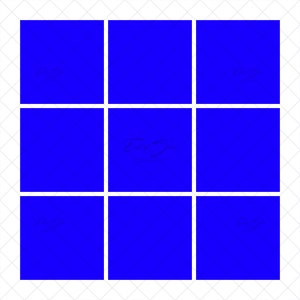 White Photo Box Grid 9 Box Template, Photoshop Template, "in the Box ...