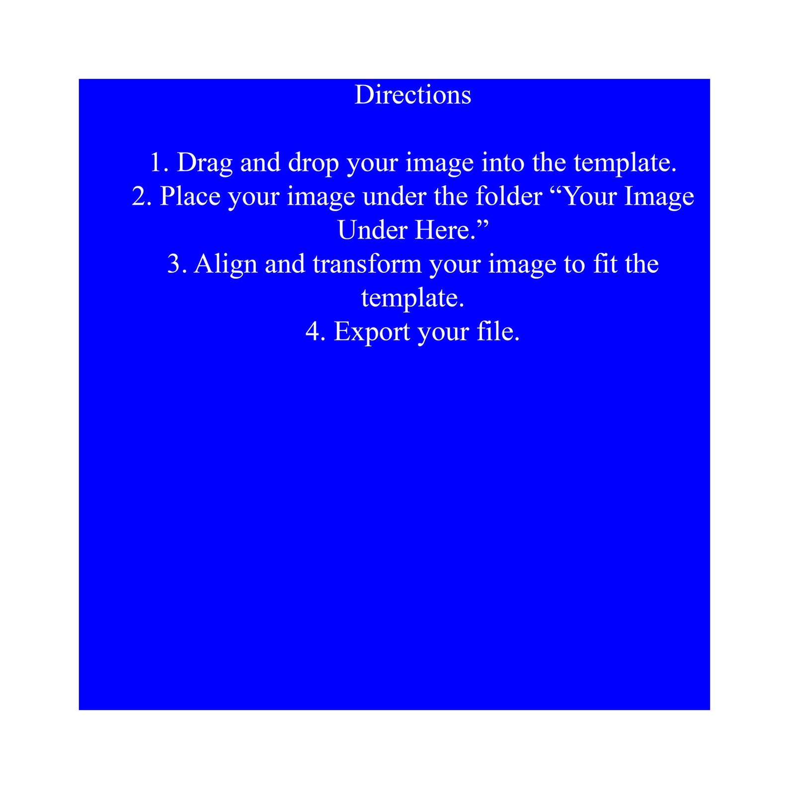 White Photo Box Photography Template Single Box Template for inside the ...