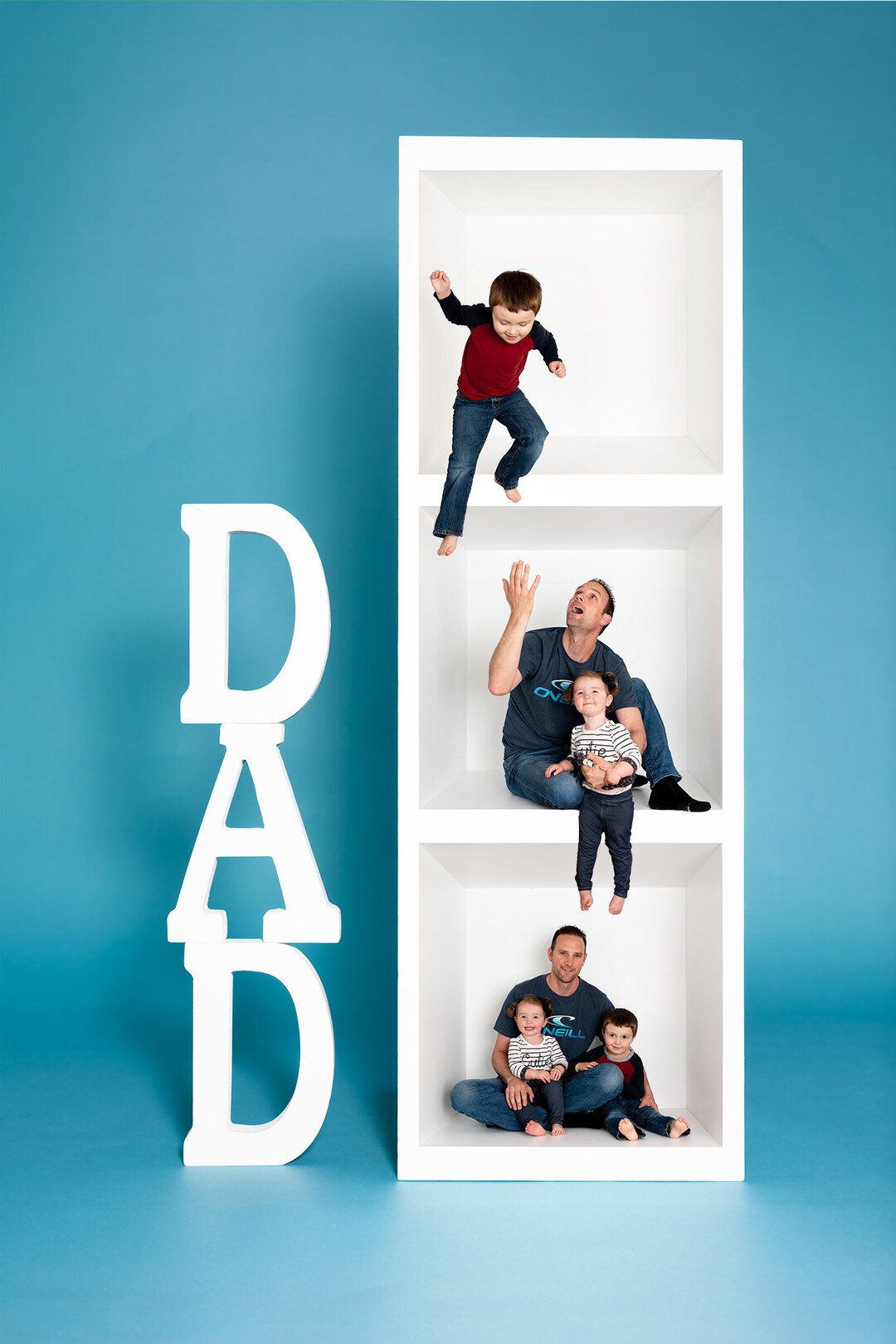 White Box Fathers Day Vertical Template - 3 Box Grid in the Box ...